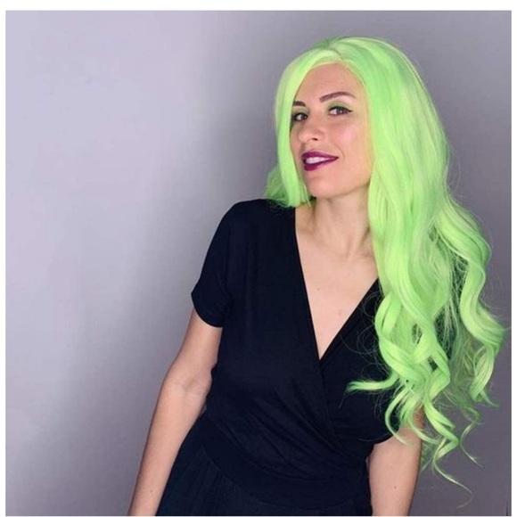 Hair | 24 Neon Green Lace Front Wigs | Poshmark